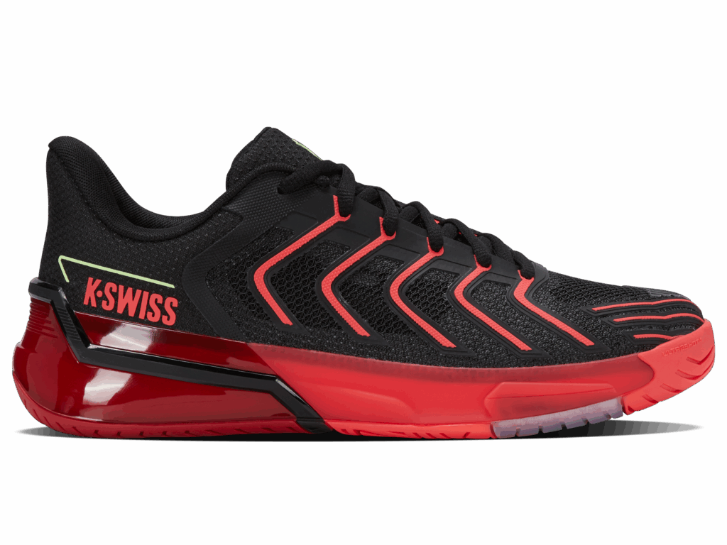 K-Swiss Men's Ultra shot 4 - Black/Neon Lava - Ray's Rackets